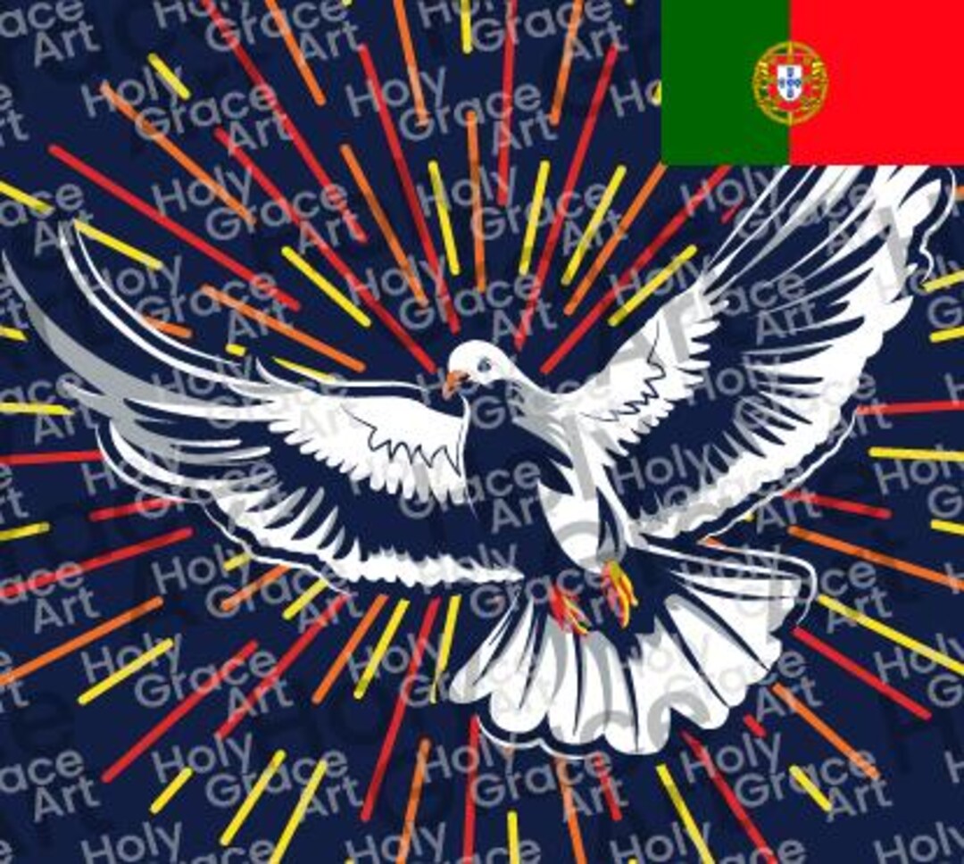 Holy Spirit • Prayer and Gospel • Portuguese • 1680x440mm - Etsy