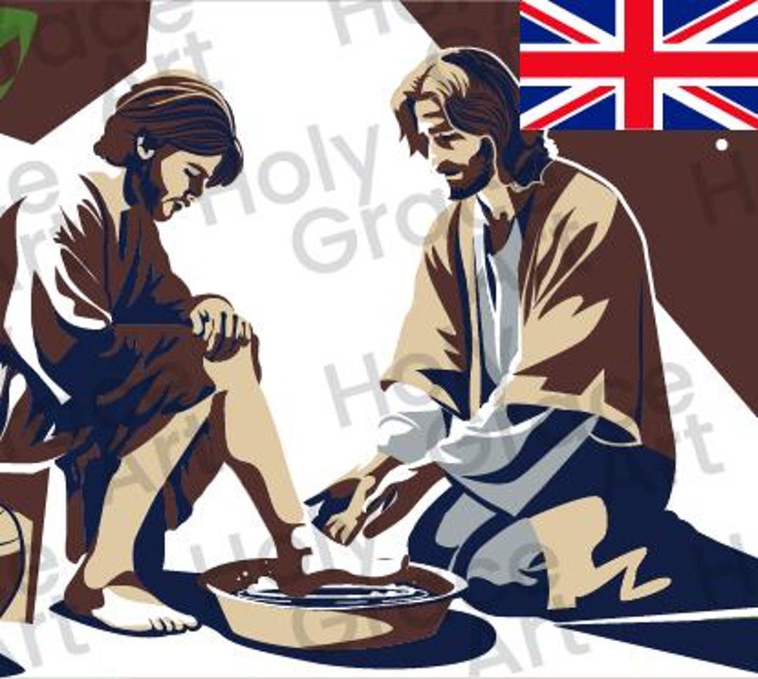 Maundy Thursday Foot Wash • Prayer and Gospel • English • A1 - Etsy