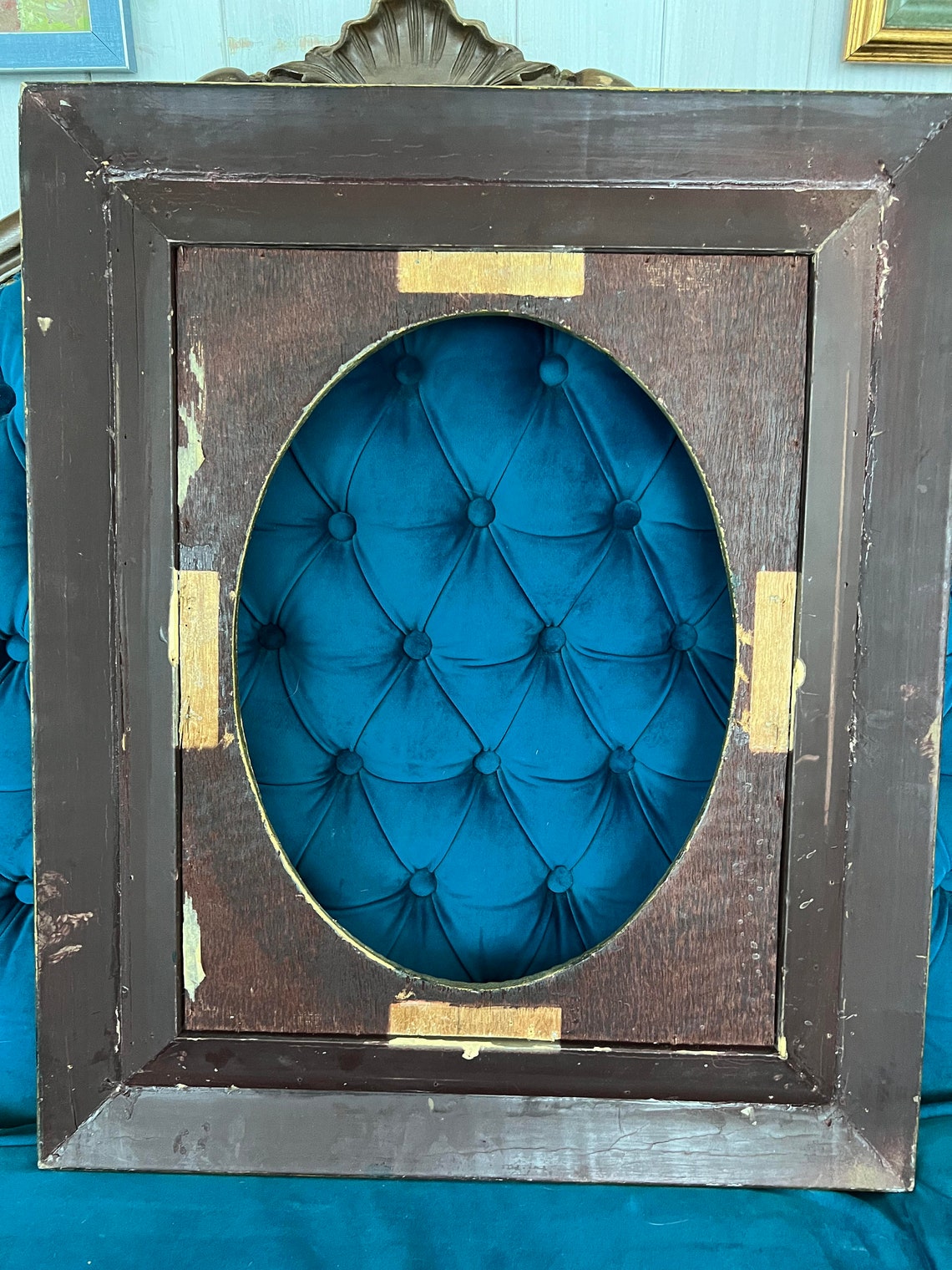 Antique Frame 1890-1900. Europe. Frame for an Oval Picture. Material ...