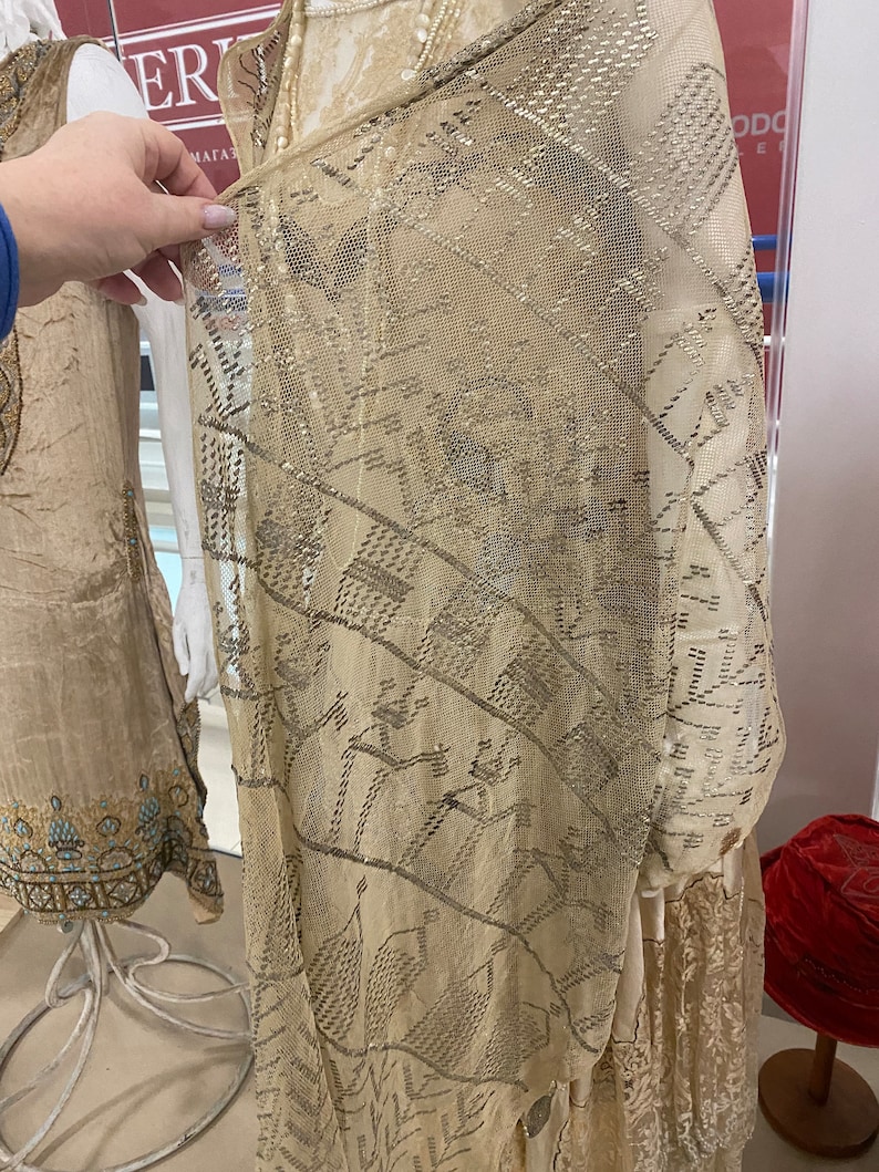Antique Shawl 1920s, Egypt. A Rare Shawl With a Legendary Metal Pattern ...