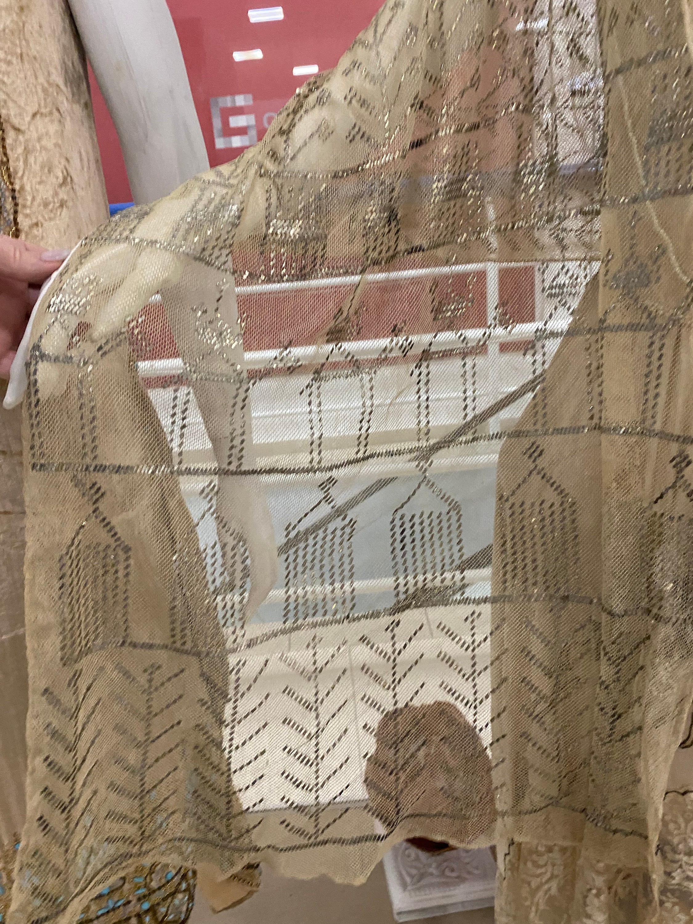 Antique Shawl 1920s, Egypt. A Rare Shawl With a Legendary Metal Pattern ...
