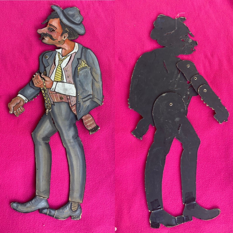 Vintage Paper Doll Marionette, 1950-1960, Europe. Thick Cardboard is ...