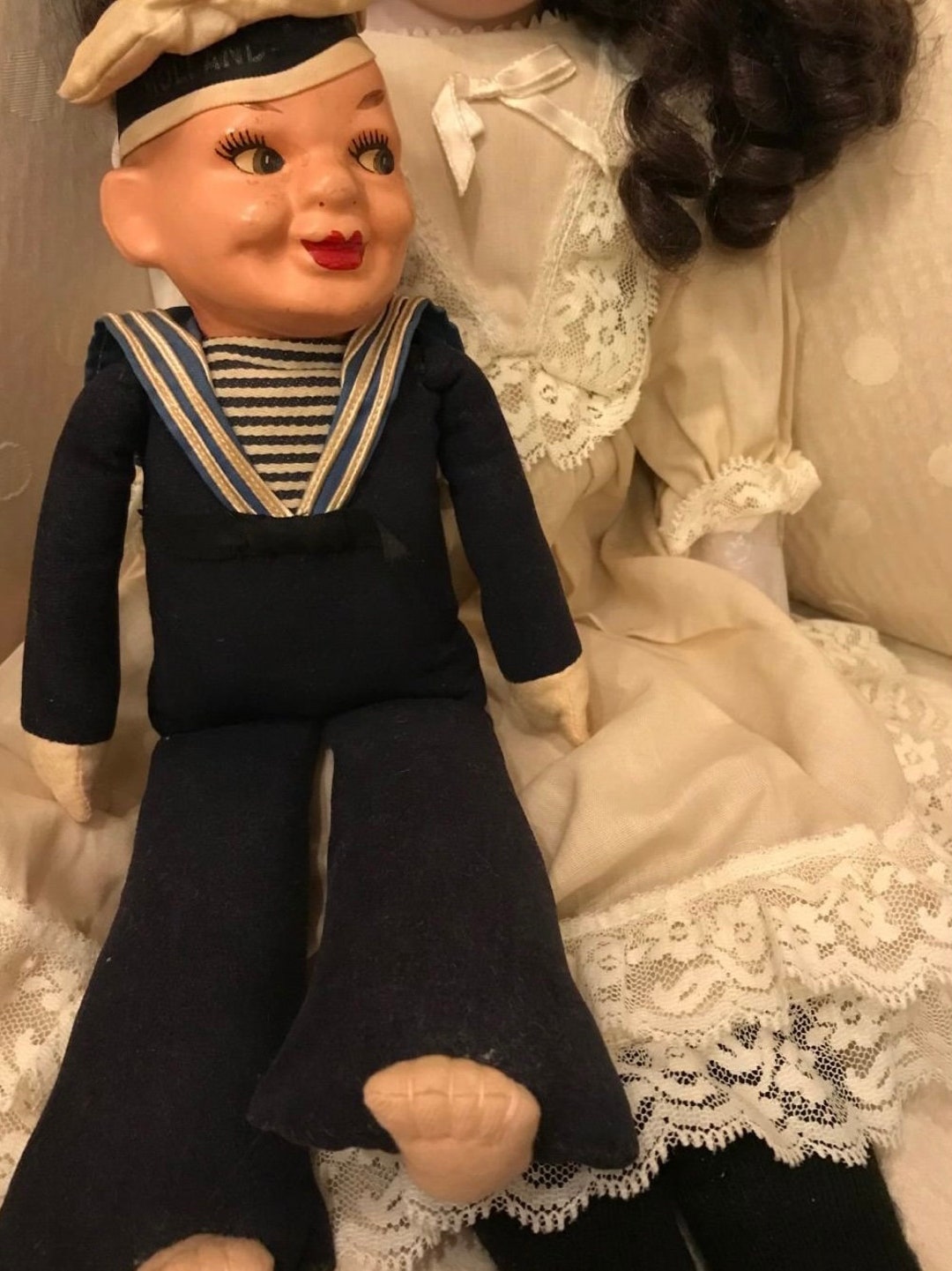 Doll "dutch Sailor", 1950. Composite Doll. He Has a Beautiful Sailor ...