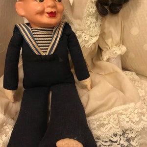Doll "dutch Sailor", 1950. Composite Doll. He Has a Beautiful Sailor ...