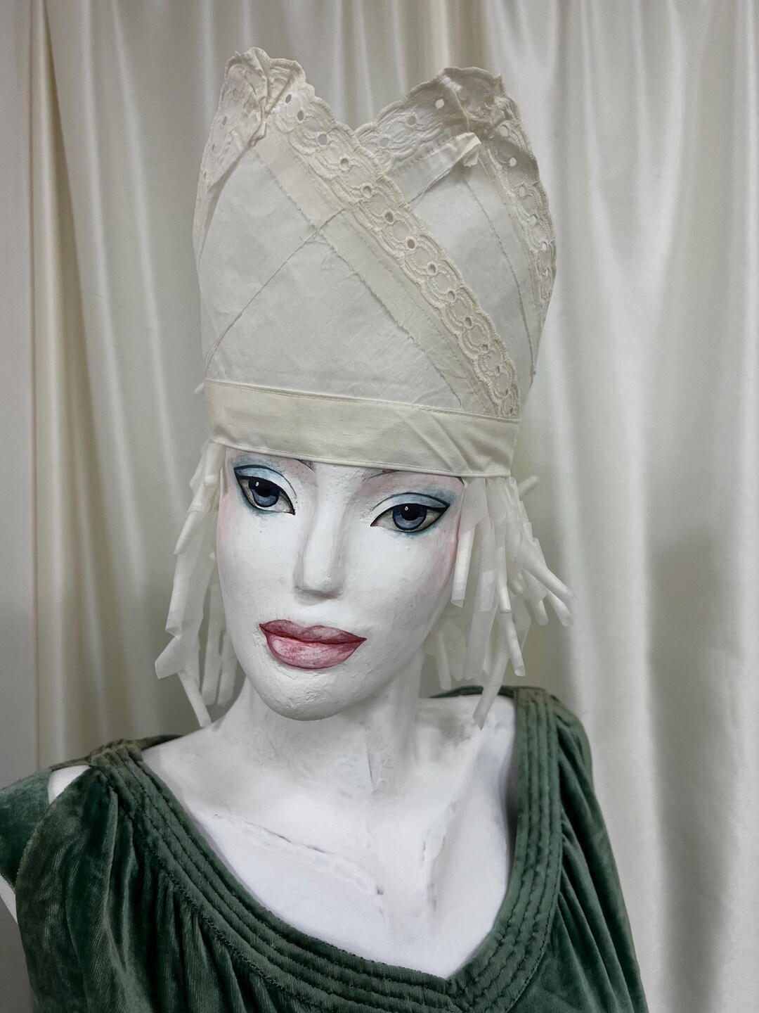 Antique Kokoshnik for an Apron. 1920-1930. Maid. Waitress or Cook (it ...
