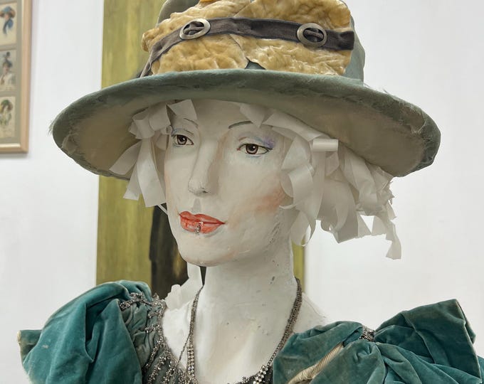 Antique Hat Art Nouveau 1910-1920. France. Hat With Lining and Brim ...