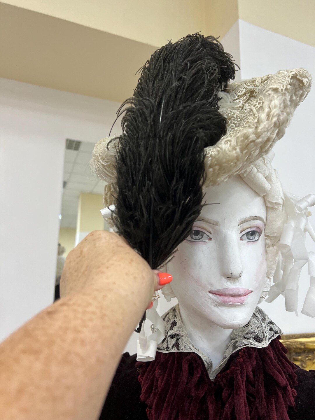 Antique Feather From a Wide-brimmed Hat. 1900. Several Feathers Are ...