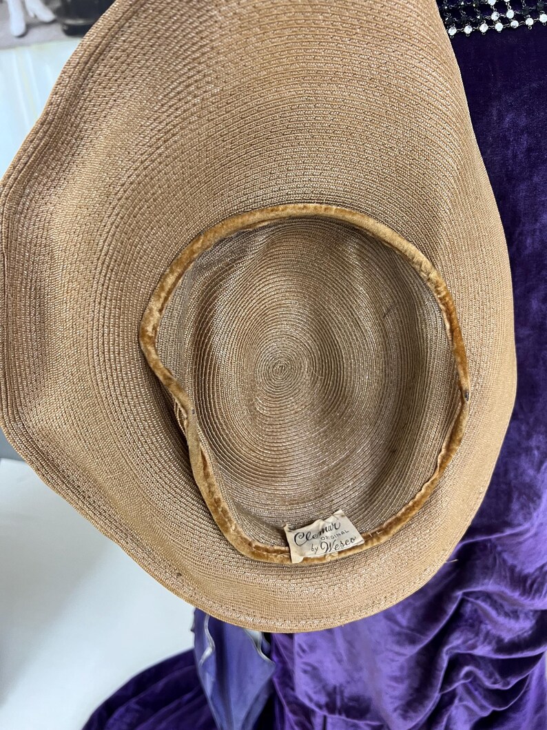 Antique Straw Hat 1900-1920. Made of Natural Straw Rye Flowers ...