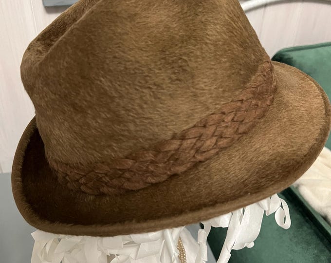 Men's Fedora Hat With Small Brim, Vintage 1960. Copper Color, Hat in ...