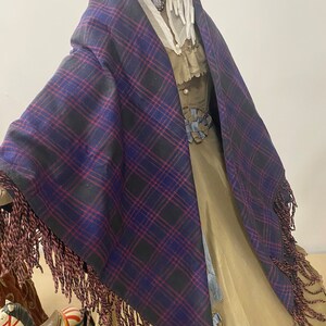 Antique Large Shawl, 1900-1920, Europe. A Simple Shawl With Fringes ...