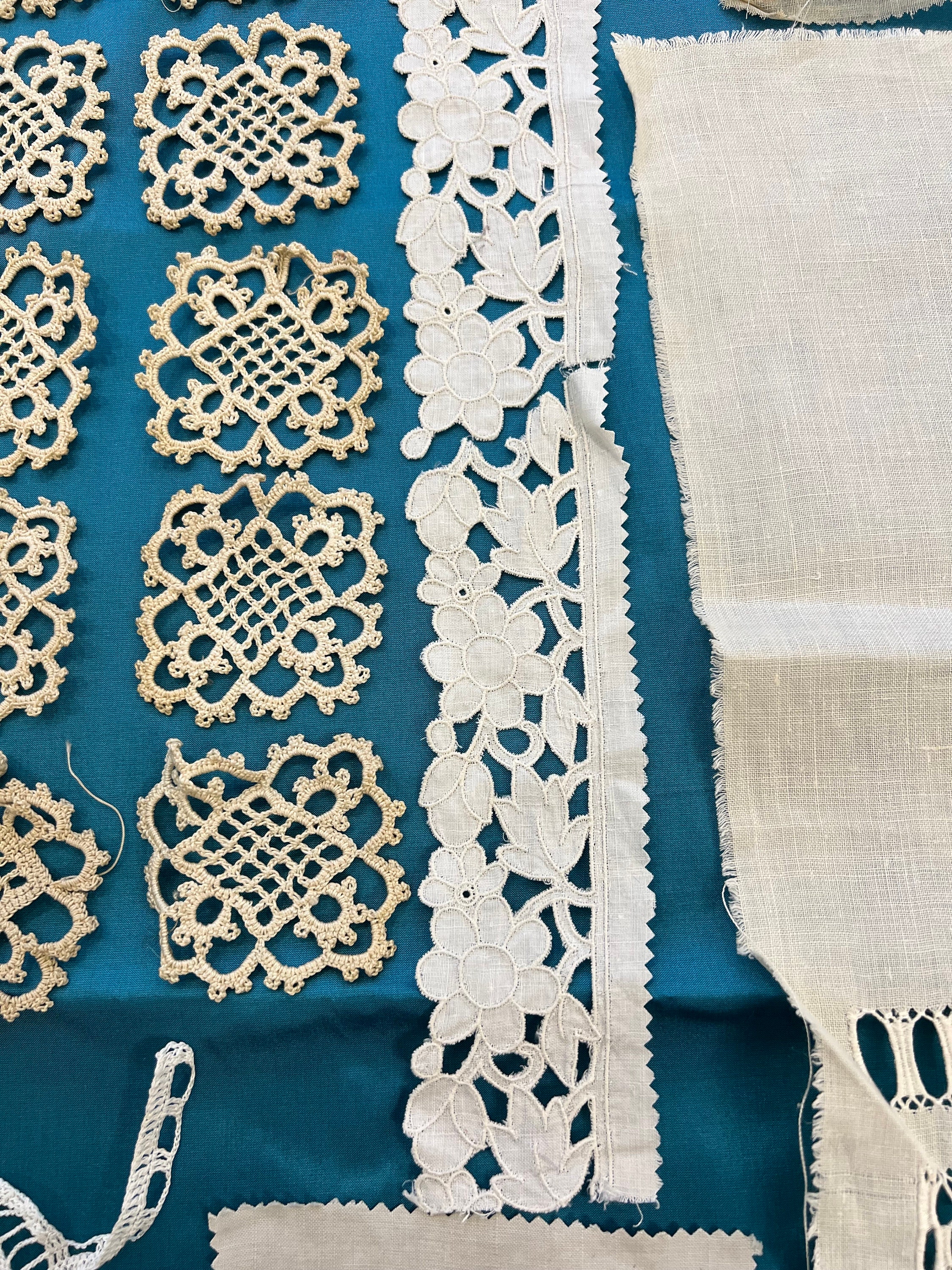 Antique Lace 1900, France. 10 Samples. These Are Samples of a ...