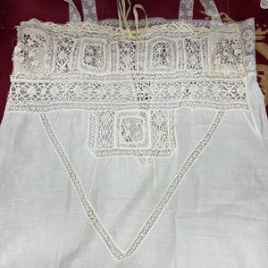 Antique Nightgown 1900. Europe. White Cambric Fabric. Lots of ...