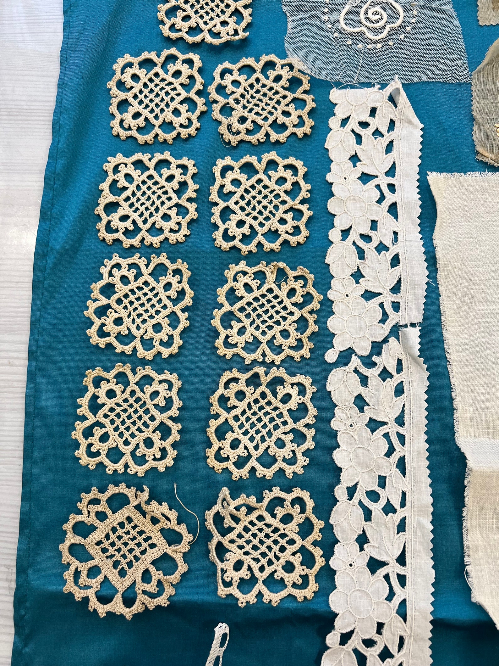 Antique Lace 1900, France. 10 Samples. These Are Samples of a ...