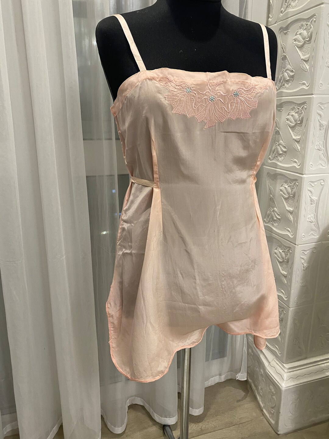 Lingerie - Overalls, 1930-1940, Europe. NEW! Natural Silk. Beautiful ...