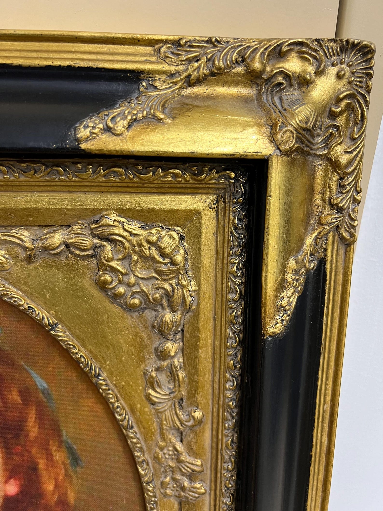 Antique Frame 1890-1900. Europe. Frame for an Oval Picture. Material ...