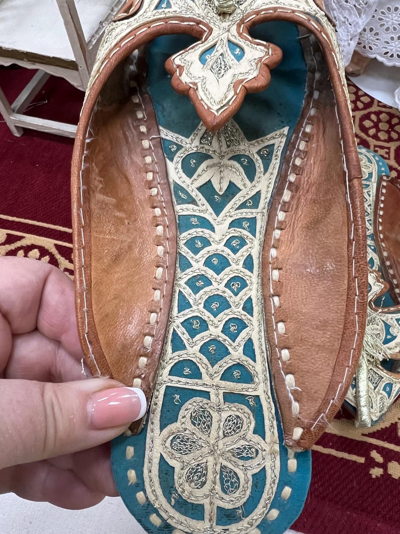 Vintage Oriental Slippers. 1900-1950 Year. Collectible Slippers Without ...