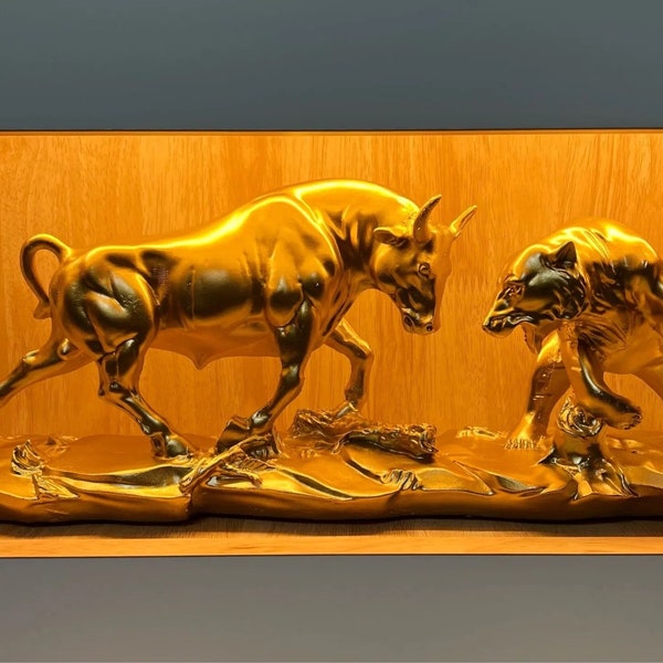 Bull and Bear Statue - Etsy