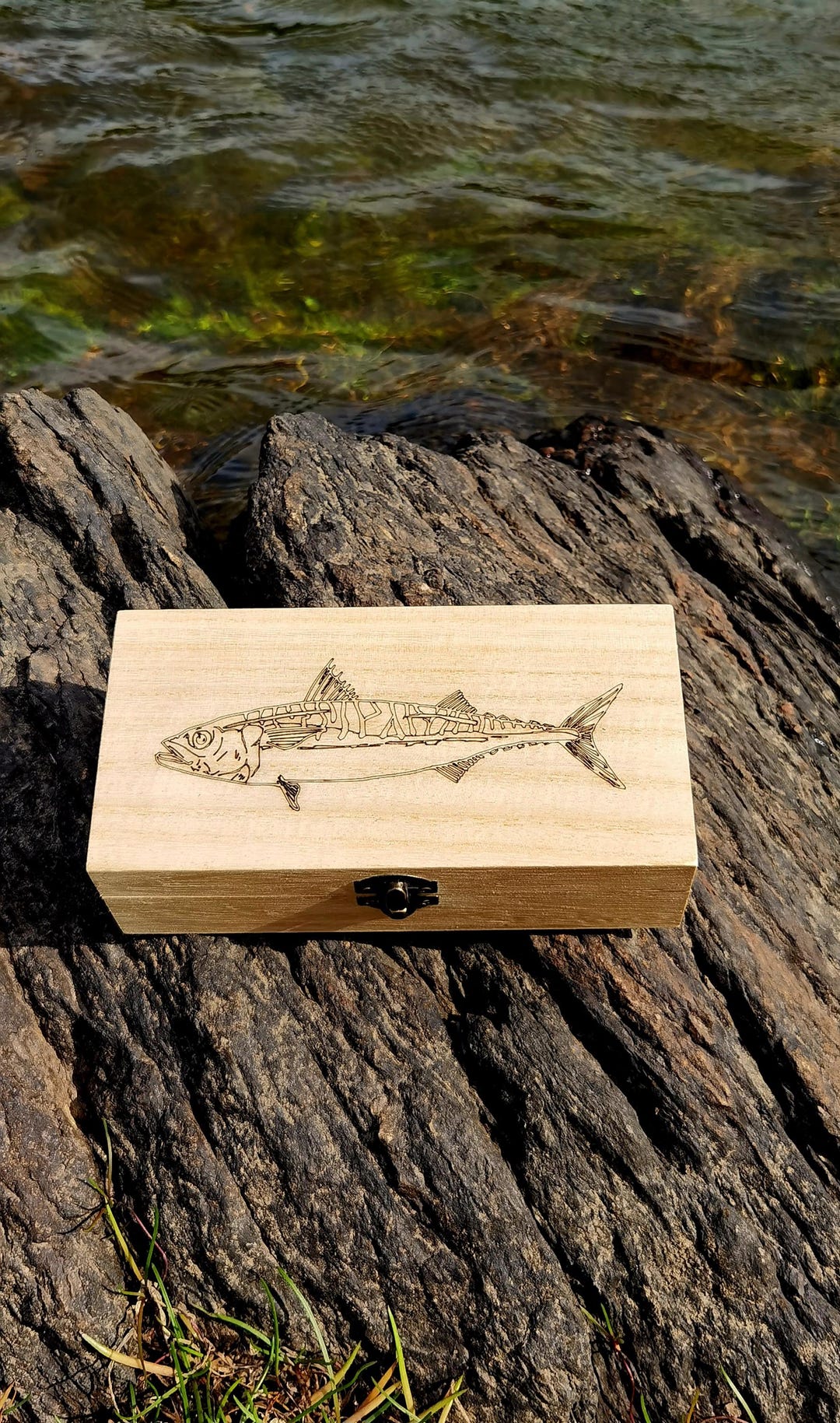 Wooden Fishing Tackle Box - Etsy