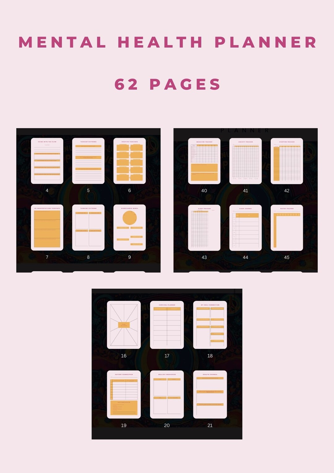 Printable Mental Health Journal Bundle - Etsy