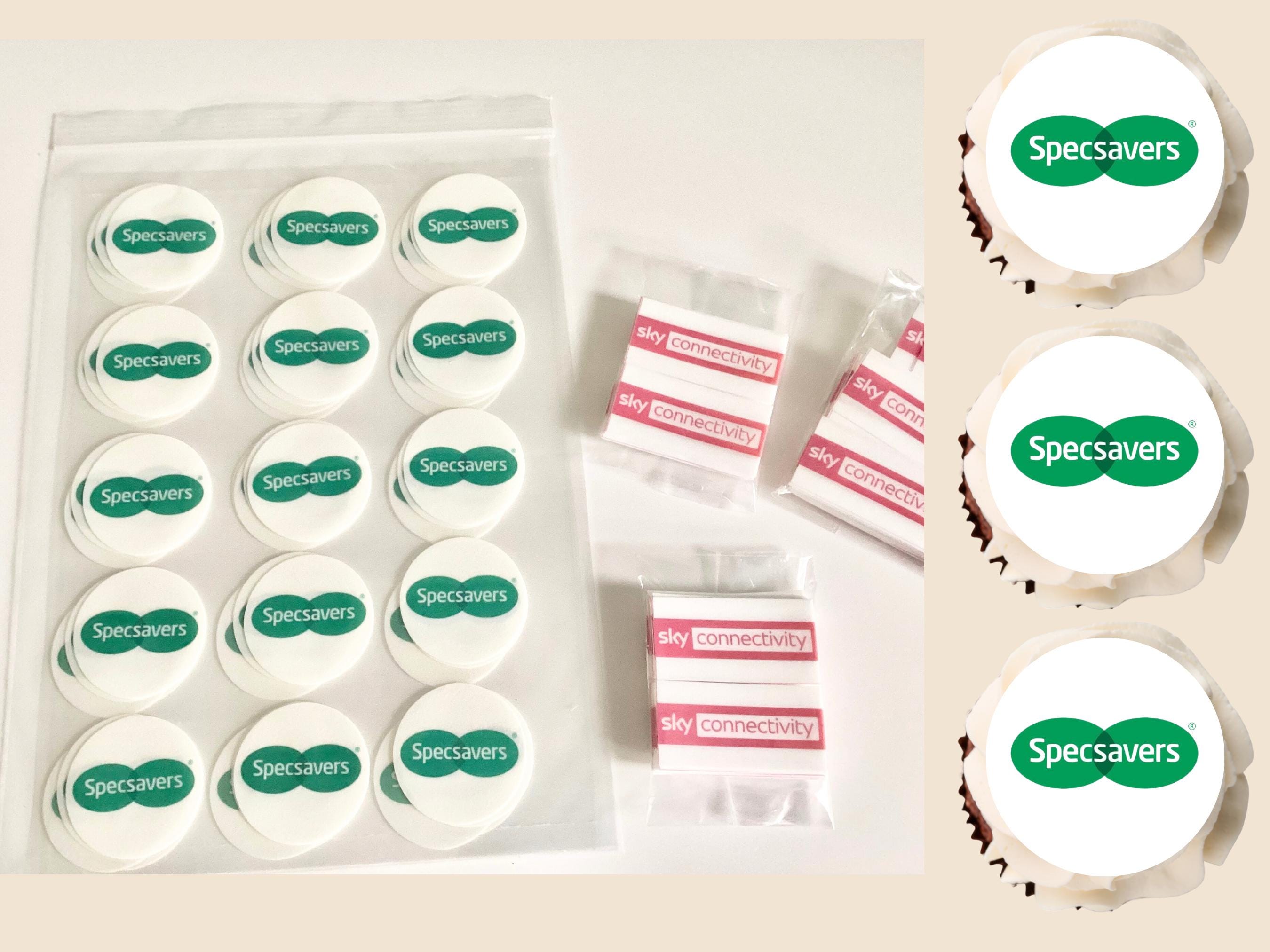 Edible Logo Cake, Cupcake and Cookie Toppers, Personalised Photo ...