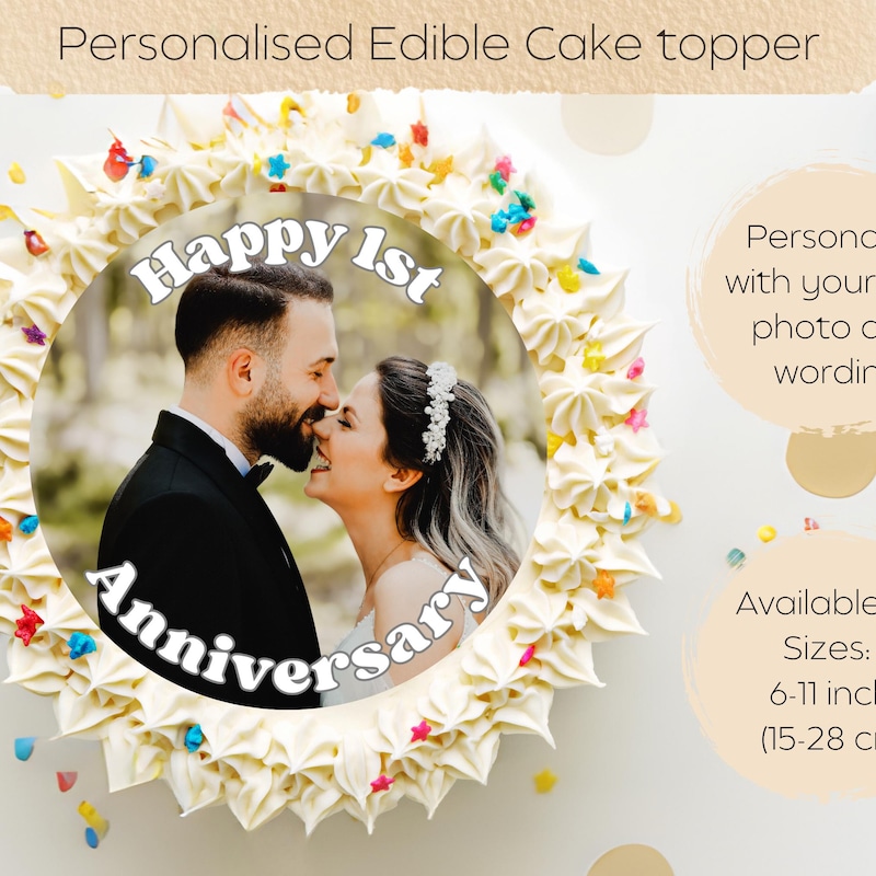 Edible Cake Topper - Etsy