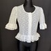 Vintage White Lace Blouse 60s 70s Sybille Claymar Ruffled Victorian ...