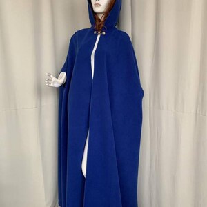 Long Cloak Fantasy Cosplay Renaissance Medieval Coat Renfair Hooded ...