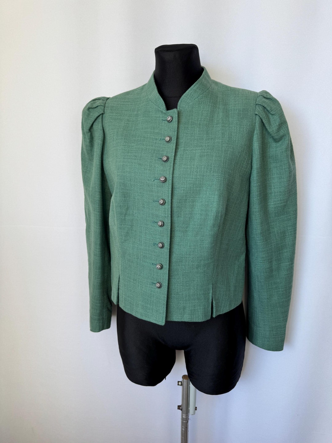 Vintage Women's Bavarian Dirndl Jacket Blazer Austrian Folk Costume ...