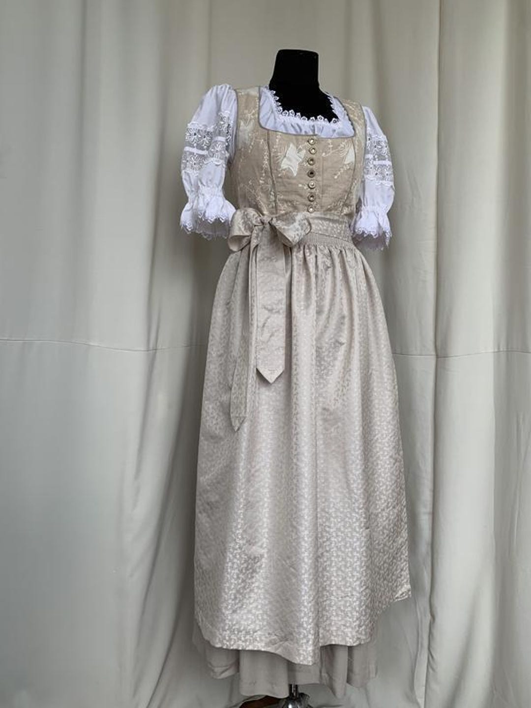 Vintage Bridal Dirndl Costume | Bavarian Alpine Oktoberfest Dress | 3 ...