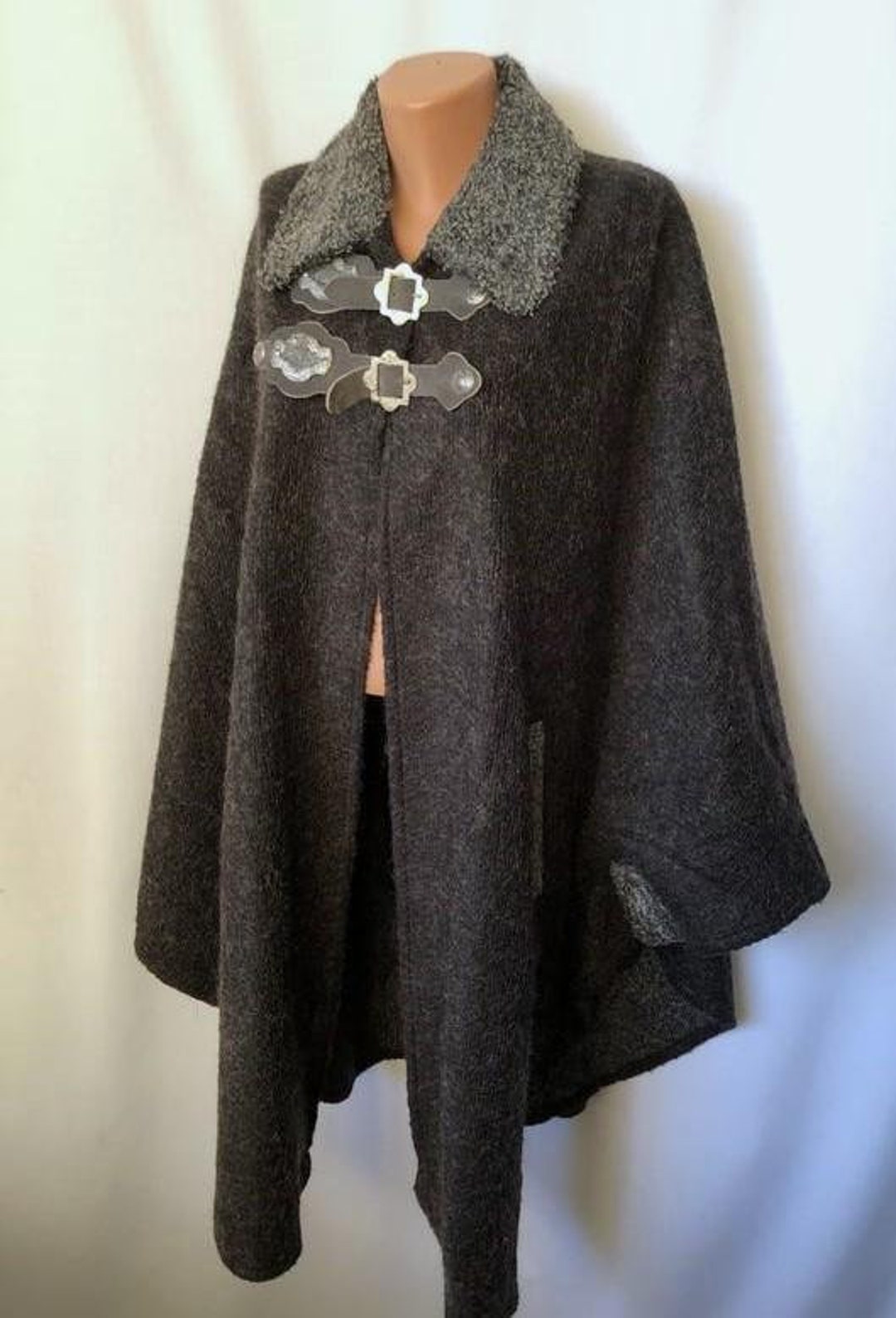 Wenger Austrian Tracht Cape, Loden Green Bavarian Salzburg Coat ...