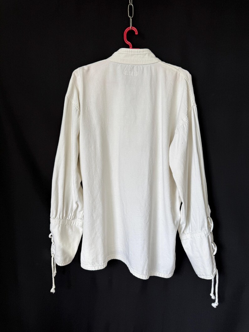 Inter Moden Medieval Laced Shirt White Cotton LARP Renaissance Faire ...