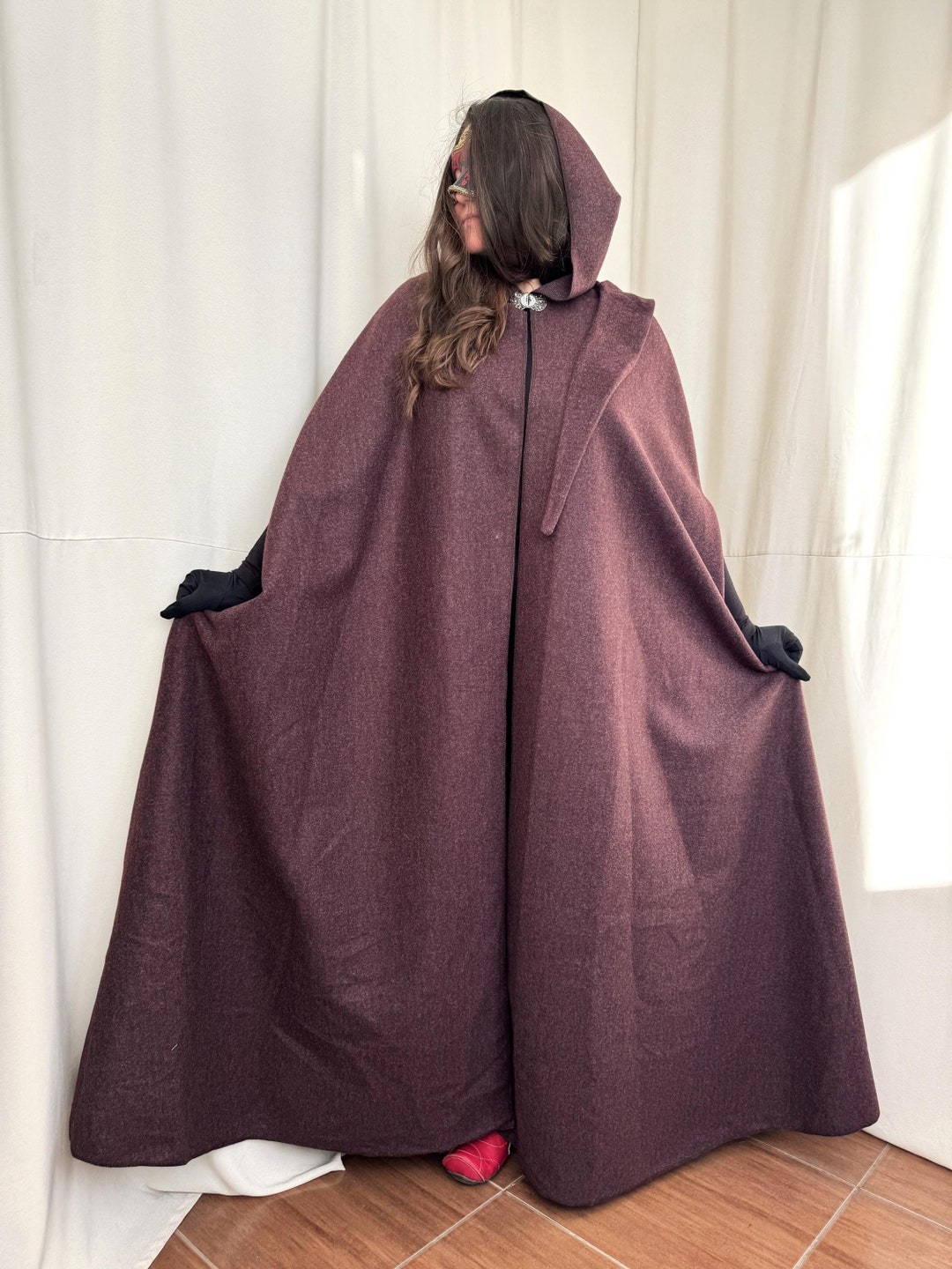 Medieval Fantasy Cape Cloak With Tailed Hood Game of Thrones, LOTR ...
