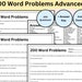200 Math Word Problems PDF Solve Word Problems Homeschool Math Word ...