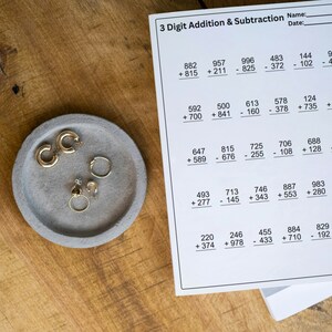 3 Digit Addition and Subtraction Worksheet 4th 5th 6th 7th Grade ...