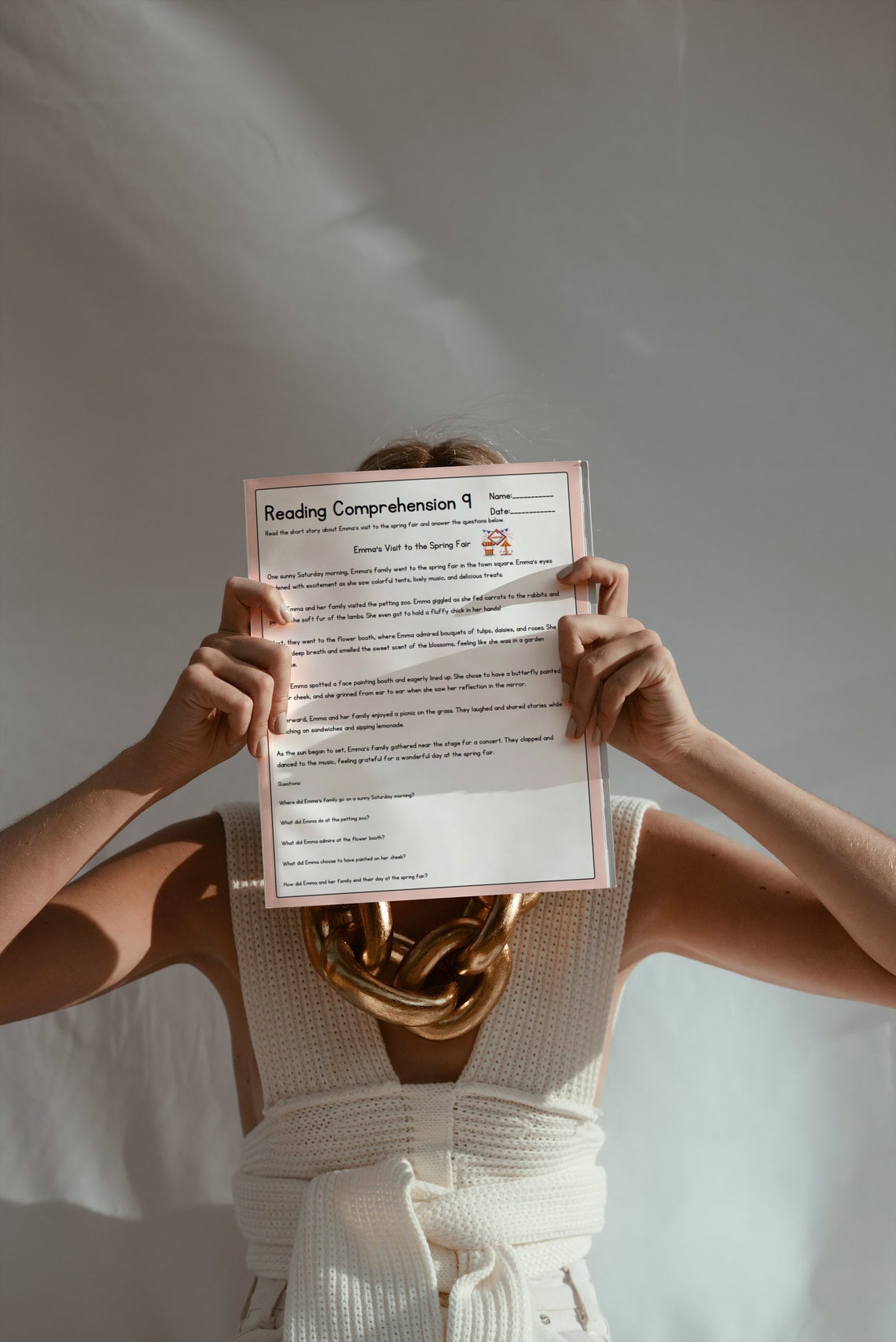 10 Spring Theme Reading Comprehension Worksheet | First Grade | Second ...