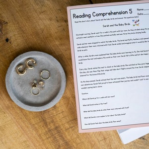 10 Spring Theme Reading Comprehension Worksheet | First Grade | Second ...