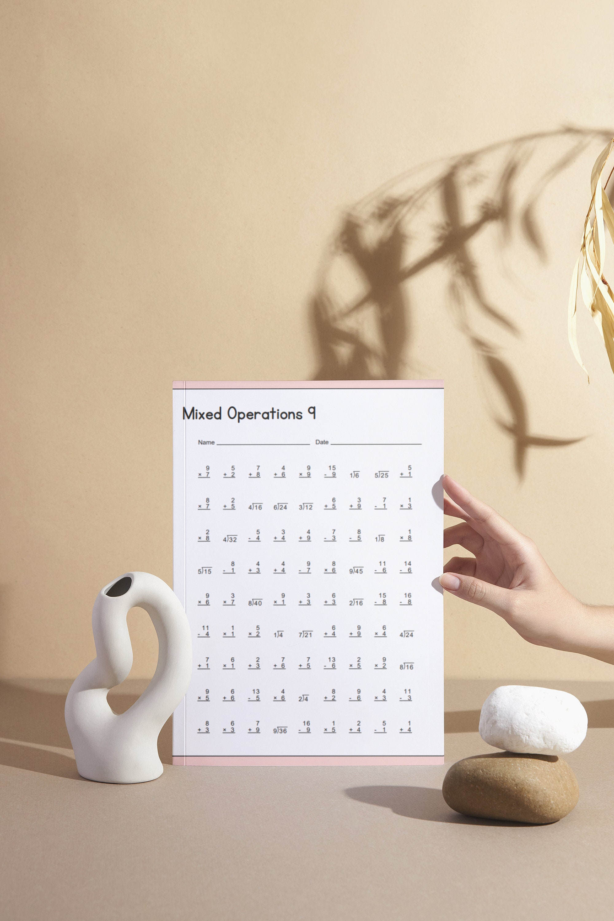 1620 Problems Printable Math Mixed Operations Worksheet Grade 1st, 2nd ...