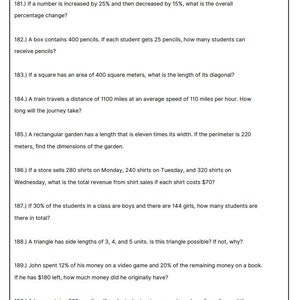 200 Math Word Problems PDF Solve Word Problems Homeschool Math Word ...