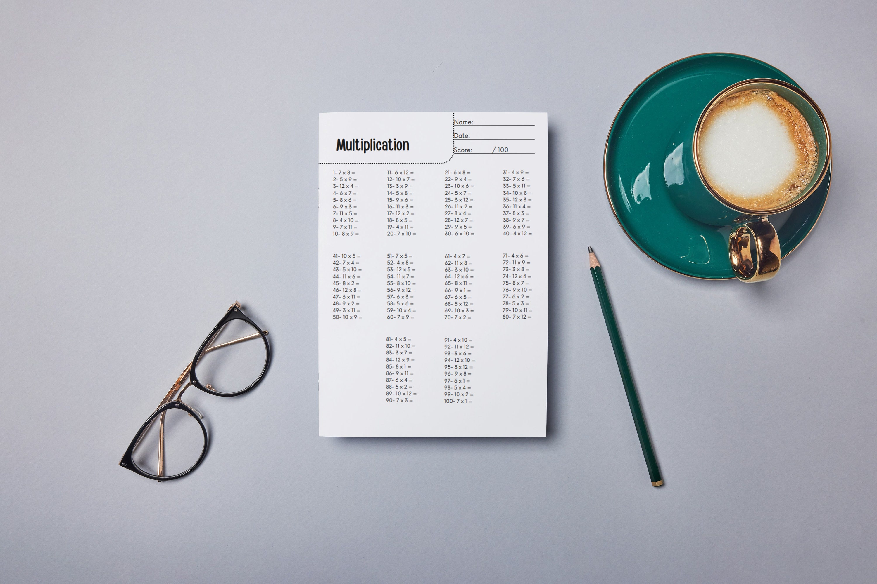 200 Questions Pdf Printable Math Multiplication Division Worksheet