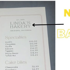 Downloadable Dessert Menu PPT Template Pastry Shop Menu Layout, Easy-to ...