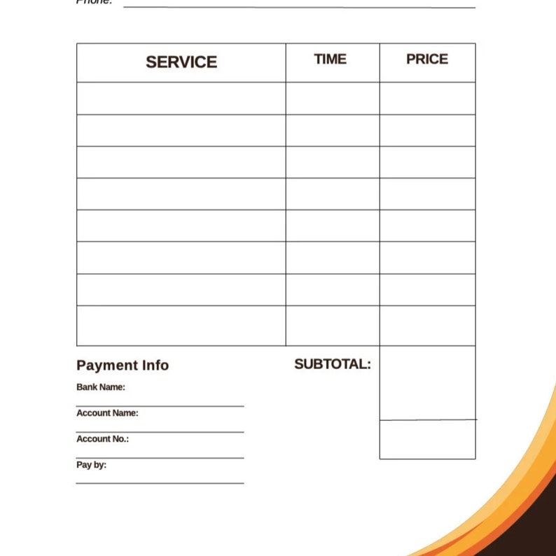 Tuition Receipts Template, Customizable Financial Record, Easy-to-use ...