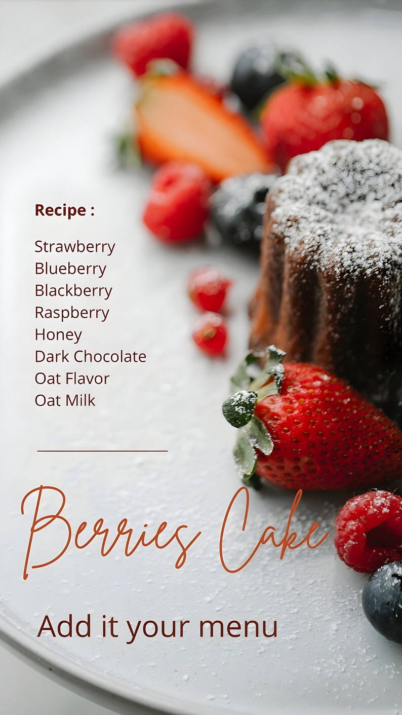 Downloadable Dessert Menu PPT Template Pastry Shop Menu Layout, Easy-to ...