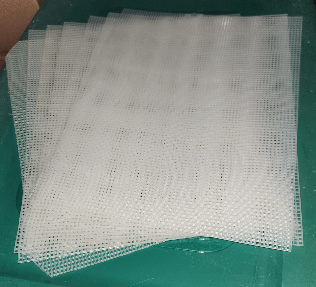 Plastic Canvas 7 Sheets of 7 Count Clear Plastic Sheets. 13.5 X 10.5 ...