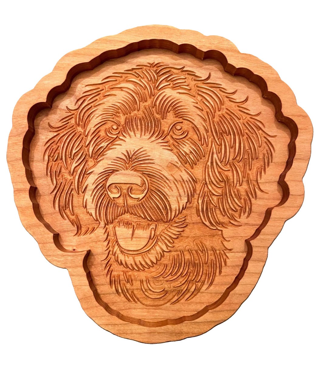 Labradoodle Valet Tray: Maple, Walnut, Cherry Dog Decor - Etsy