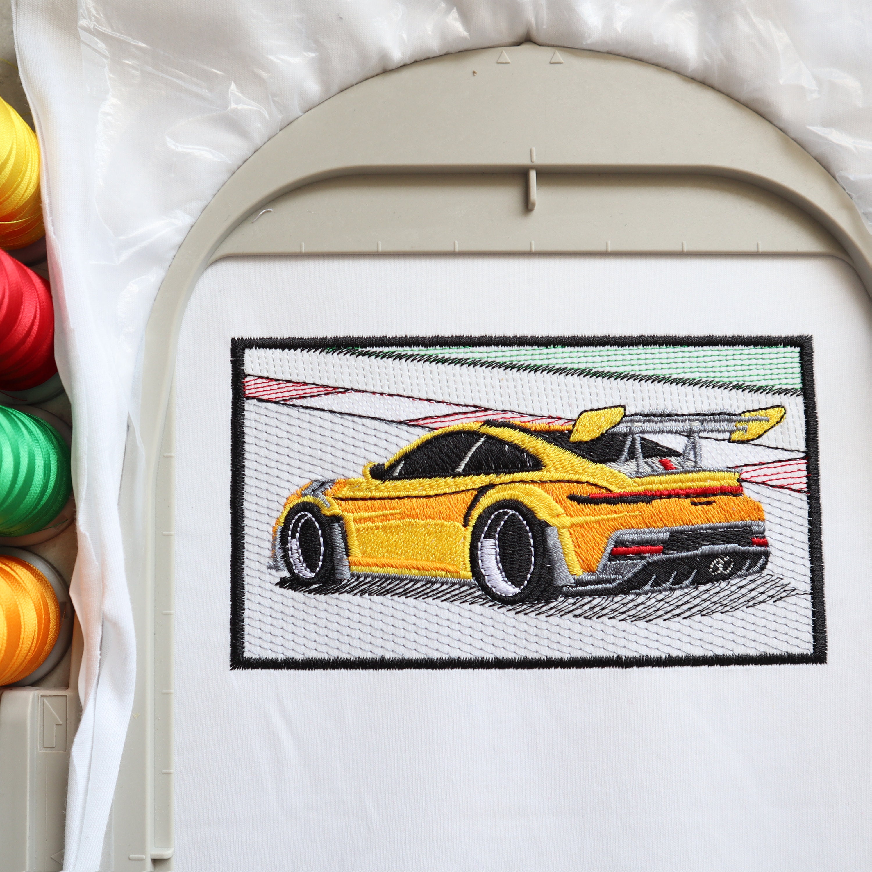 Race Car, Porsche, 911, GT3, RS, Embroidery Art Design, Machine ...
