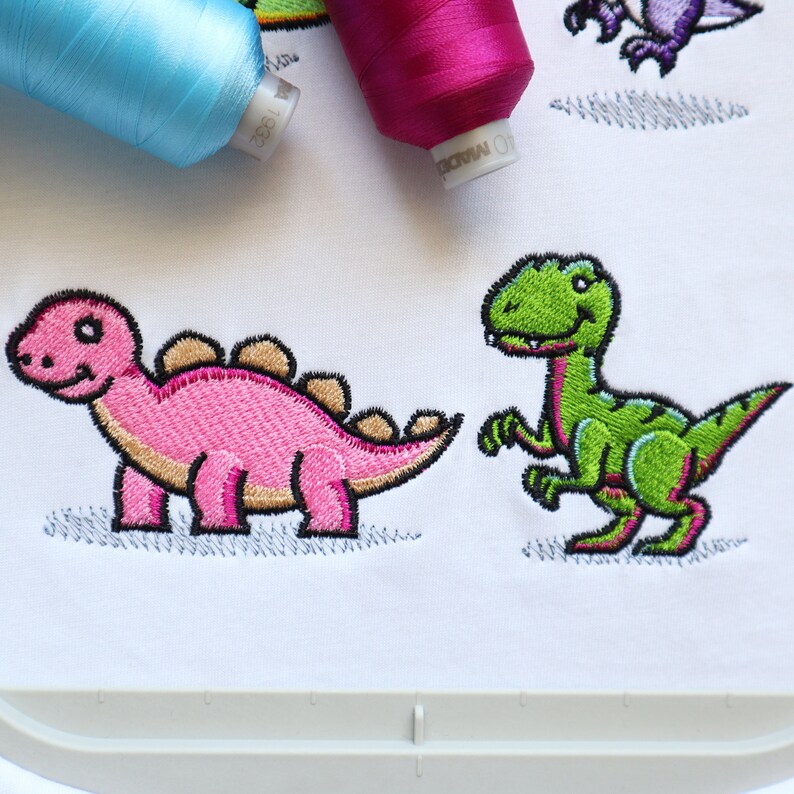 Baby Raptor Dinosaur, Embroidery Art Design, Machine Embroidery File ...