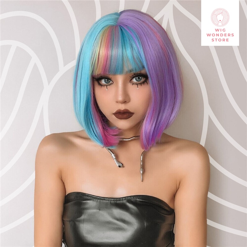 Colorful Wig - Etsy