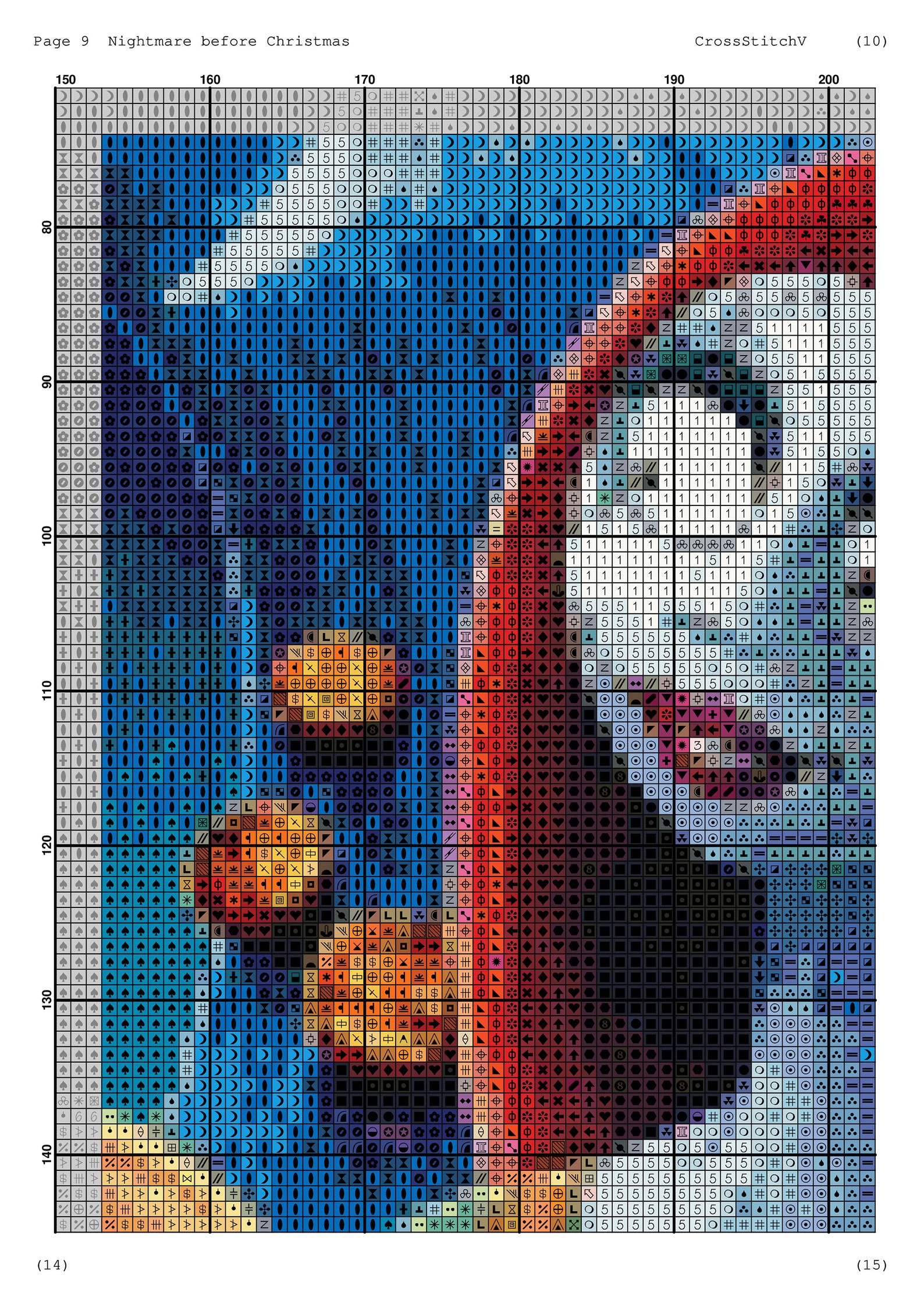 Nightmare Before Christmas Cross Stitch Pattern / Jack and Sally Cross ...