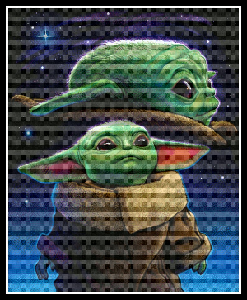Baby Yoda Cross Stitch Pattern / Star Wars Cross Stitch Pattern / Yoda ...