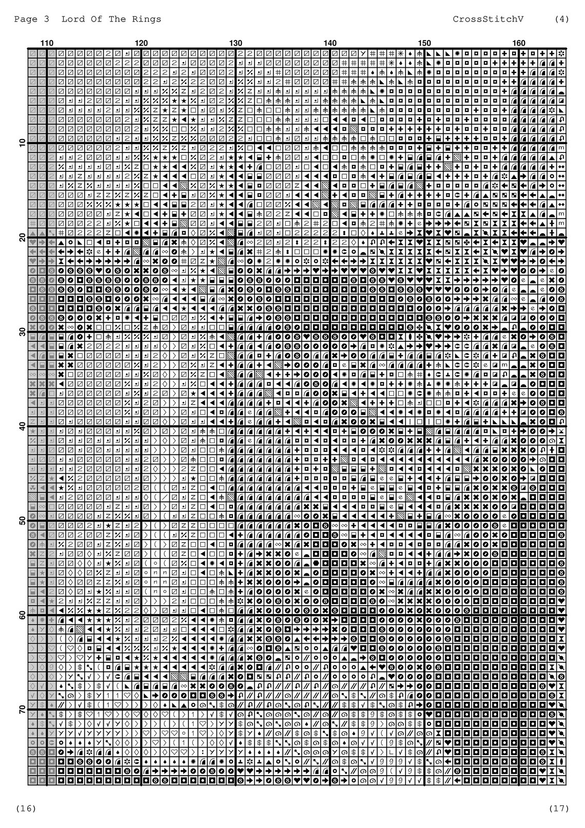 Hobbit Cross Stitch Pattern / Lord of the Rings Cross Stitch Pattern ...